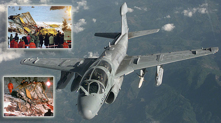 The Cavalese Cable Car Disaster Caused By A Low Flying EA-6B Prowler 25 ...