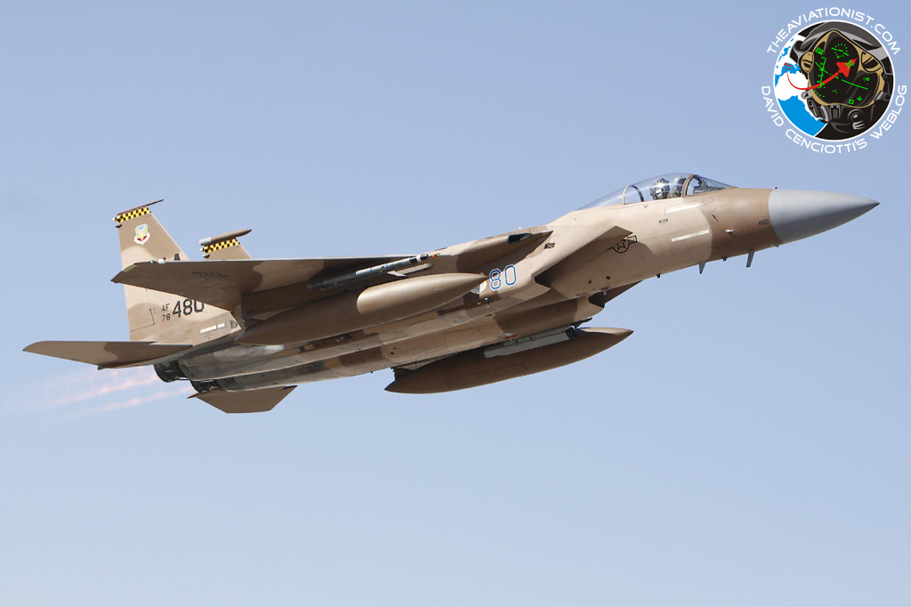 Nellis Aggressors' F-15 in new "splinter" color scheme at Red Flag 12-2 ...
