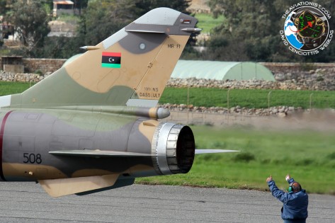 Photo: Libyan Air Force Mirage F1 engine run produces backfire - The ...