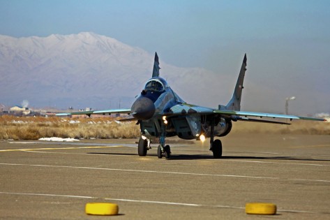Some (rusty) Iranian MiG-29s on display at Tabriz airbase in new images ...