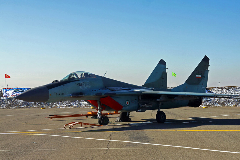 Some (rusty) Iranian Mig-29s on display at Tabriz airbase in new images ...
