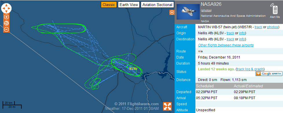 NASA's (mysterious) WB-57F testing new sensors at Nellis AFB? - The ...