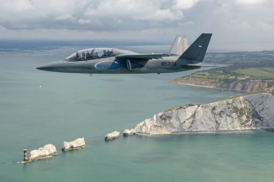 Cessna's Low Cost Scorpion Tactical Jet performs low speed interception ...