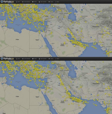 With U.S. airstrikes in progress airspace over Iraq has been closed to ...