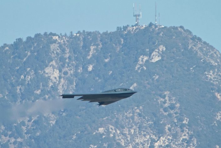 Here are some stunning pictures of a B-2 stealth bomber doing Rose Bowl ...