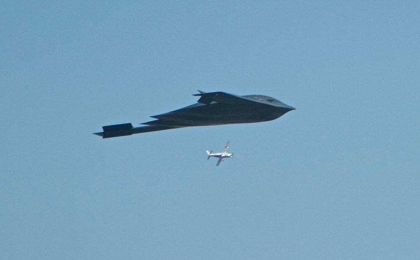 Here are some stunning pictures of a B-2 stealth bomber doing Rose Bowl ...