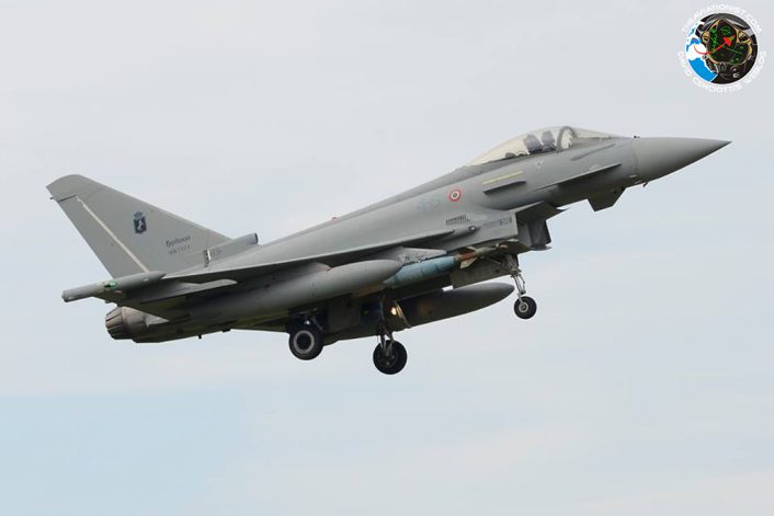 First Typhoon For The Qatar Emiri Air Force Flies In New Camouflage ...
