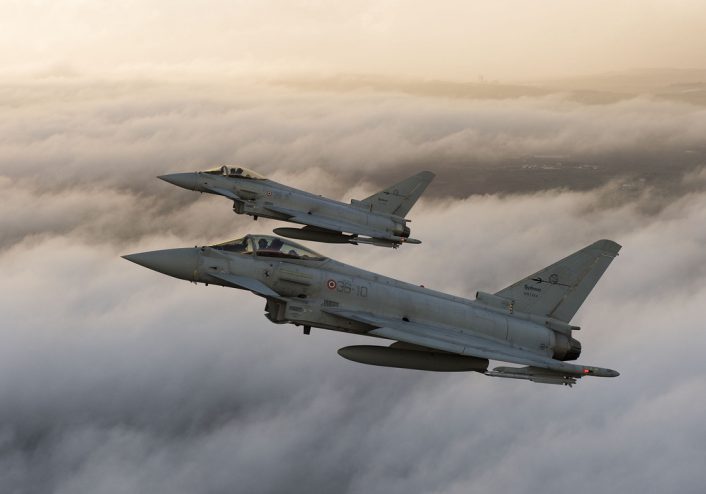 Italian Eurofighter Typhoon Flew In "Full Load" Configuration For The ...