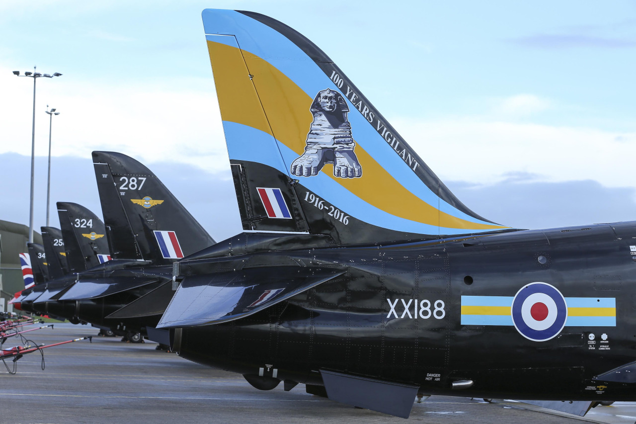 Cool photos show new special-colored Hawk that celebrates Royal Air ...