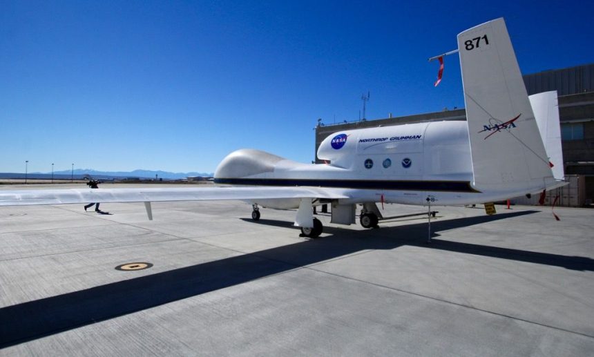 Up close and personal with NASA's Global Hawk drones at Edwards Air ...