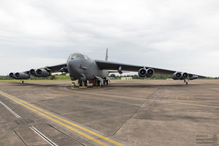 Up close and personal with the B-52 bombers deployed to the UK for ...
