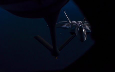 Cool pictures of an F-22 Raptor during Deliberate Strike Night - The ...