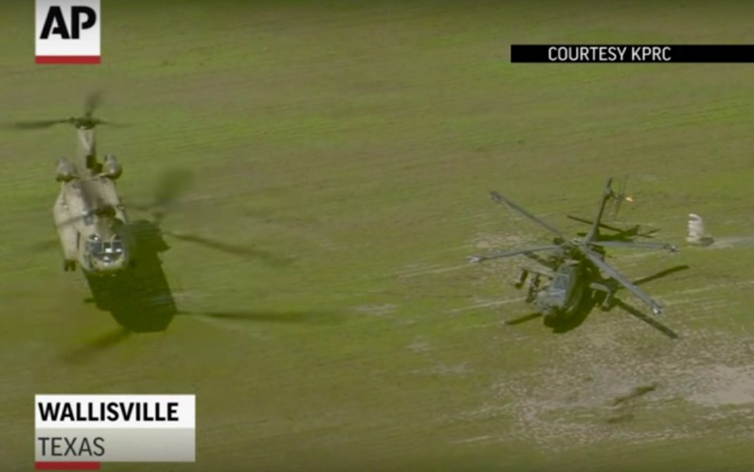 The Super Bowl Flyover you didn't see yesterday filmed from a CH-47 ...