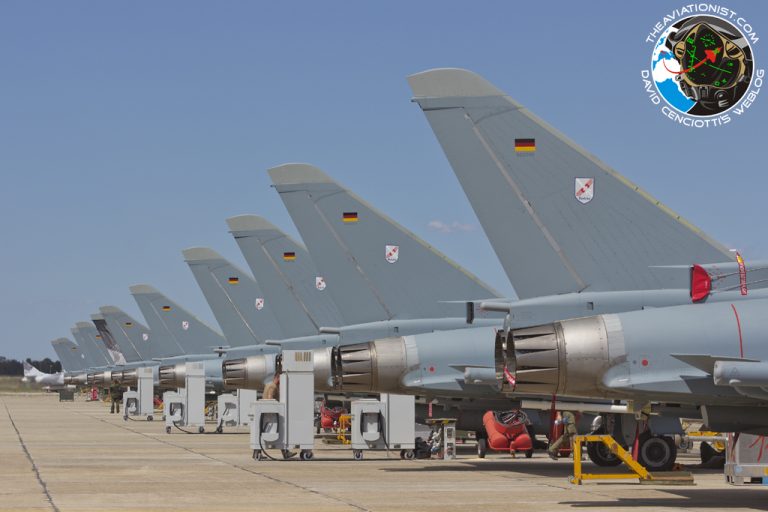 German Air Force Typhoons have just completed the very last training ...
