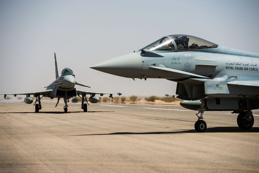 Royal Saudi Air Force F-15s and Typhoons fly to Sudan to train with the ...