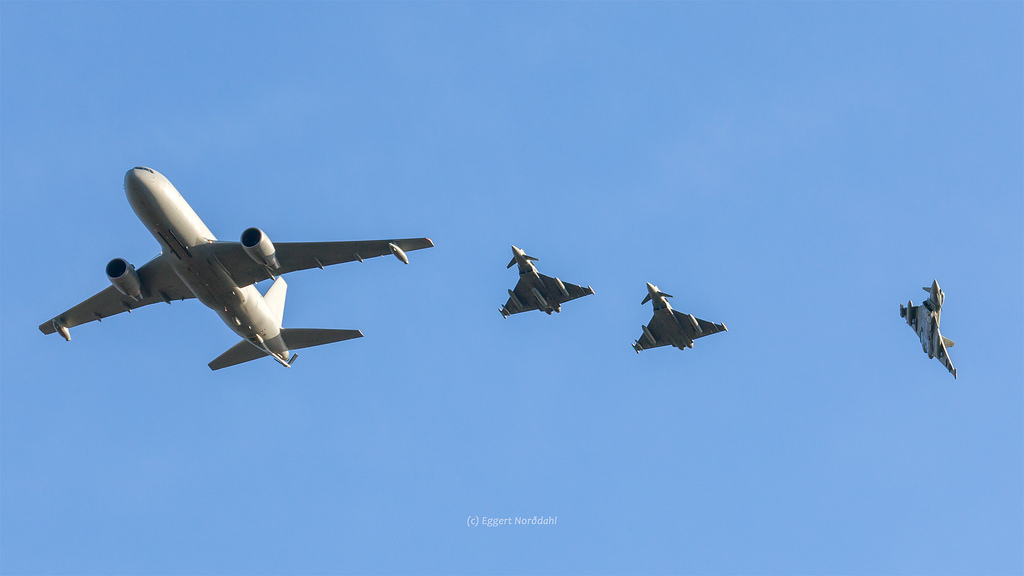 Listen to the loud bangs caused by RAF Typhoons during an alert ...