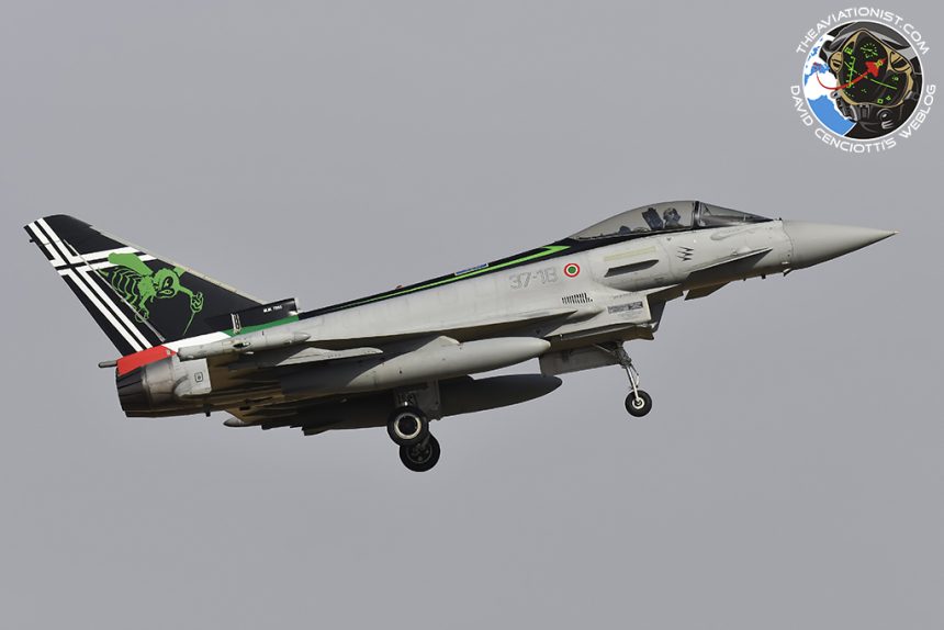 Check Out The Four Italian Eurofighter Typhoons In New, Stunning ...