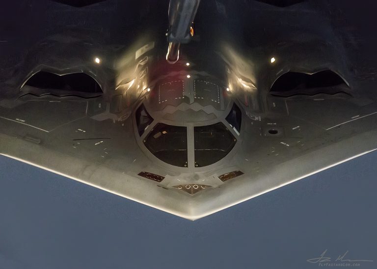 We Encountered The B-2 Stealth Bomber At Night in Stormy Skies To Get ...
