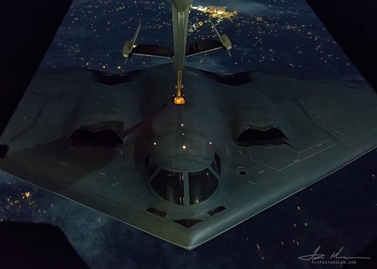 We Encountered The B-2 Stealth Bomber At Night in Stormy Skies To Get ...