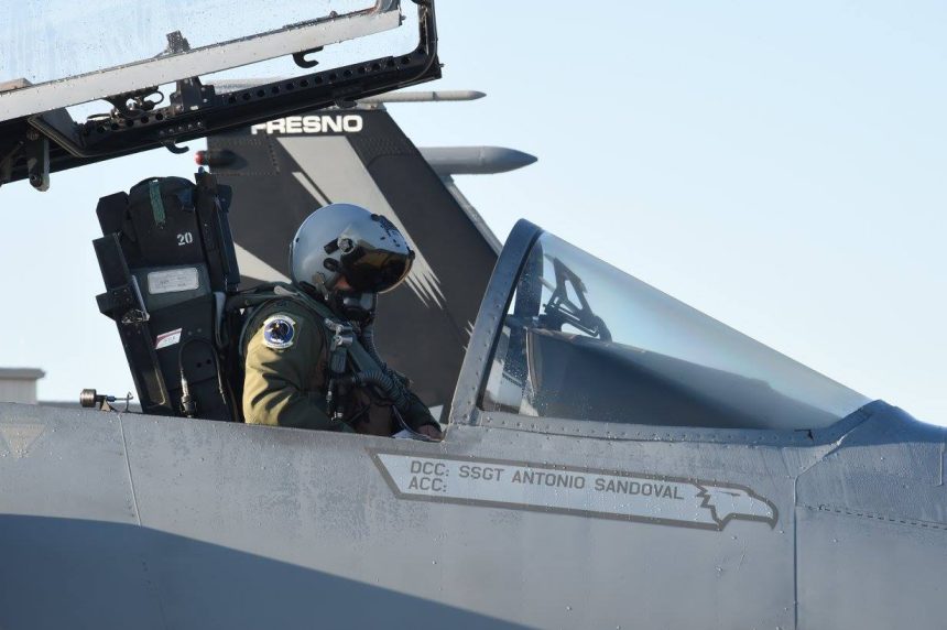 California ANG's 144th FW Launched 16 F-15 Eagle Jets In The Wing's ...