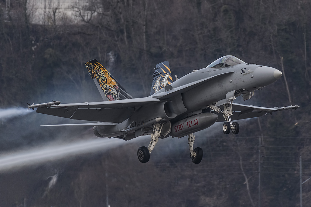 Swiss F/A-18D Hornet Sports Markings For MQM-178 Target Drone Kill With ...
