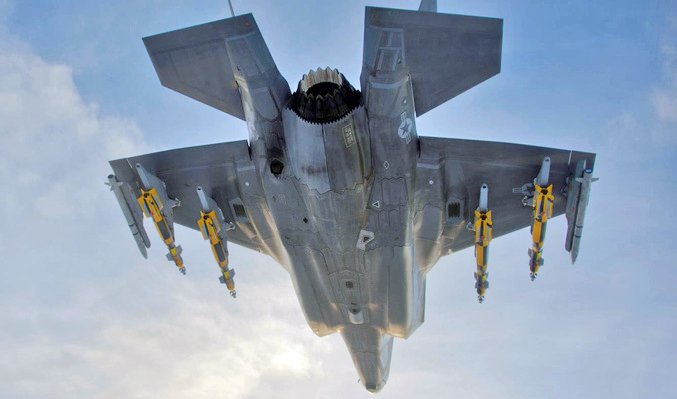 Video Surfaces of F-35 Hitting Five Precision Targets at Once ...