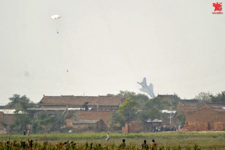 Frightening Surveillance Video Shows Moment of Fiery Chinese JH-7 ...