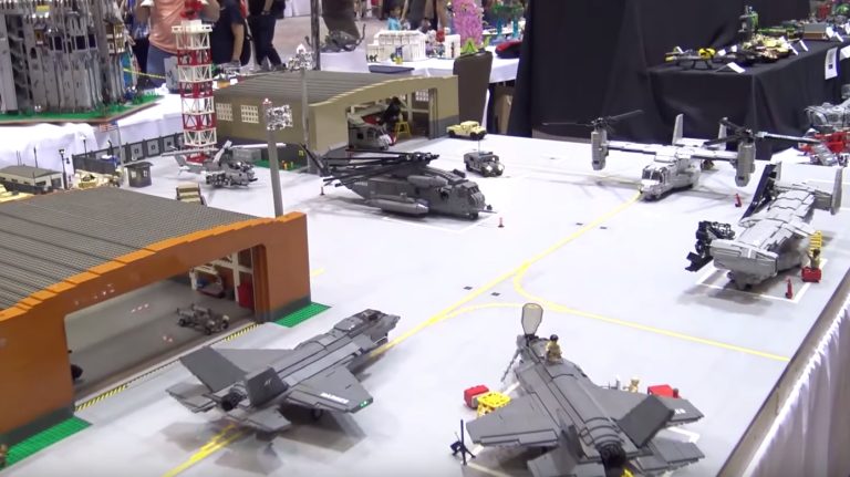 Behold a 75 Square Feet Marine Corps Air Station Entirely Made of LEGO ...