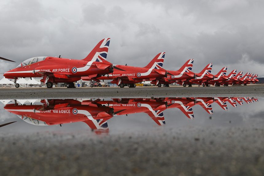 RAF Red Arrows Impress at MCAS Miramar During Their Farthest Show from ...