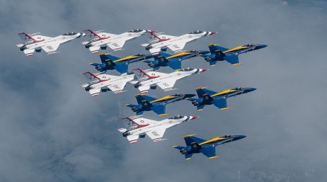 Check Out These Photos Of The Blue Angels Flying The Diamond Formation ...