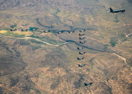 Luke AFB Owns COVID-19 Flyovers with Massive 14-Plane F-16 and F-35 ...