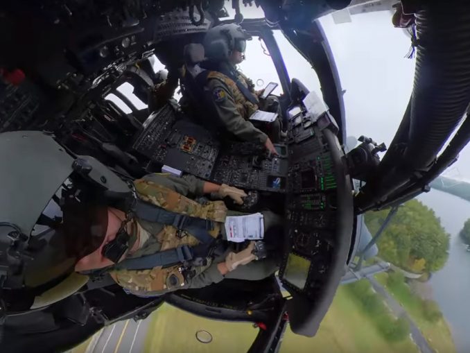 HH-60G Pave Hawk Helicopter Air-to-Air Refueling As Seen Through The ...