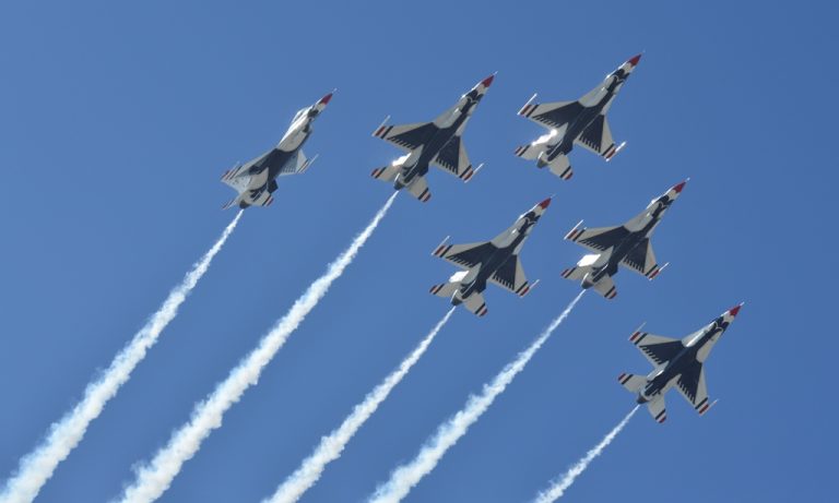 United States Air Force Flight Demonstration Teams “Vaporize” Ocean ...
