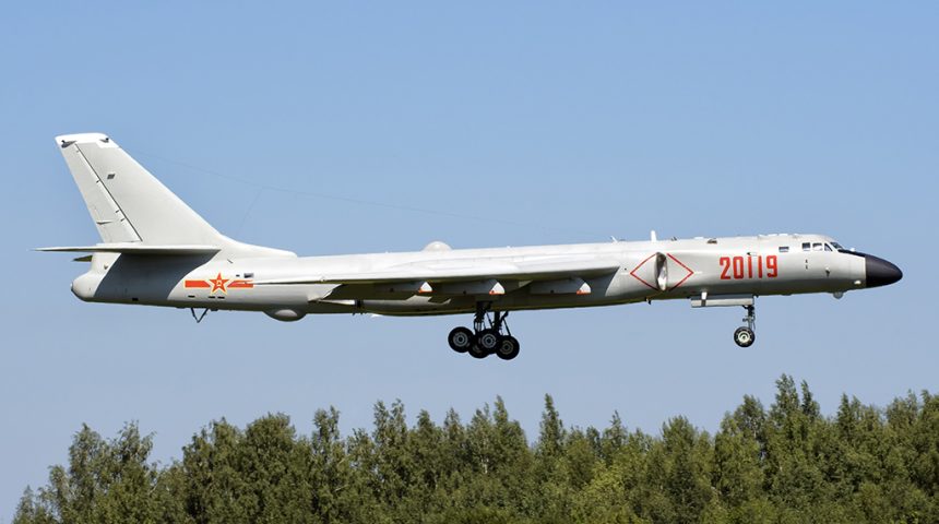 Chinese H-6 Bombers Heard On Radio Confirming Orders For Simulated ...