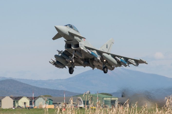 Italian Eurofighter Typhoon Flew In "Full Load" Configuration For The ...