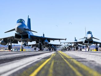 Photo: nearly 70 F-15E Strike Eagles in largest Elephant Walk to date ...