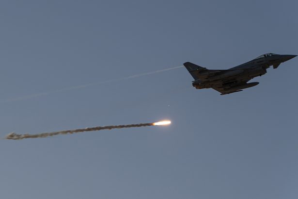 Rare Photos Show Italian Eurofighters Dropping Flares During Live-Fire ...