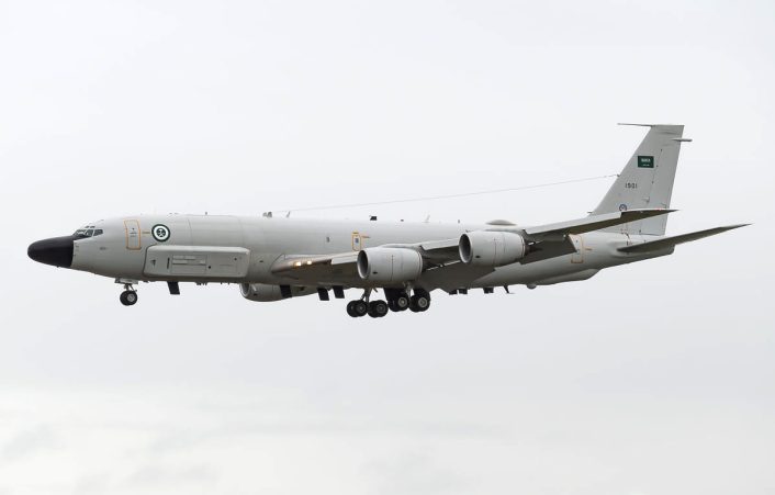 Super Rare Royal Saudi Air Force Boeing RE-3A Spy Plane Makes Stopover ...