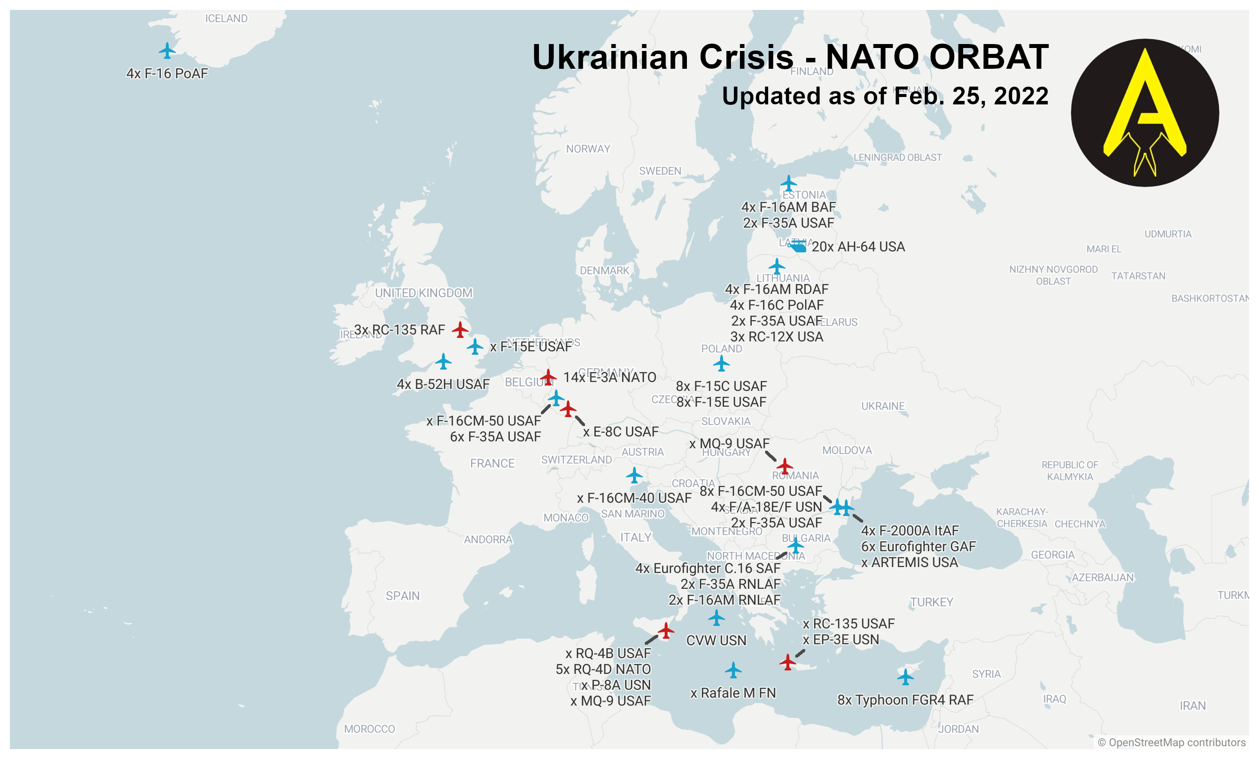 Ukrainian Crisis: NATO Order Of Battle (Updated) - The Aviationist