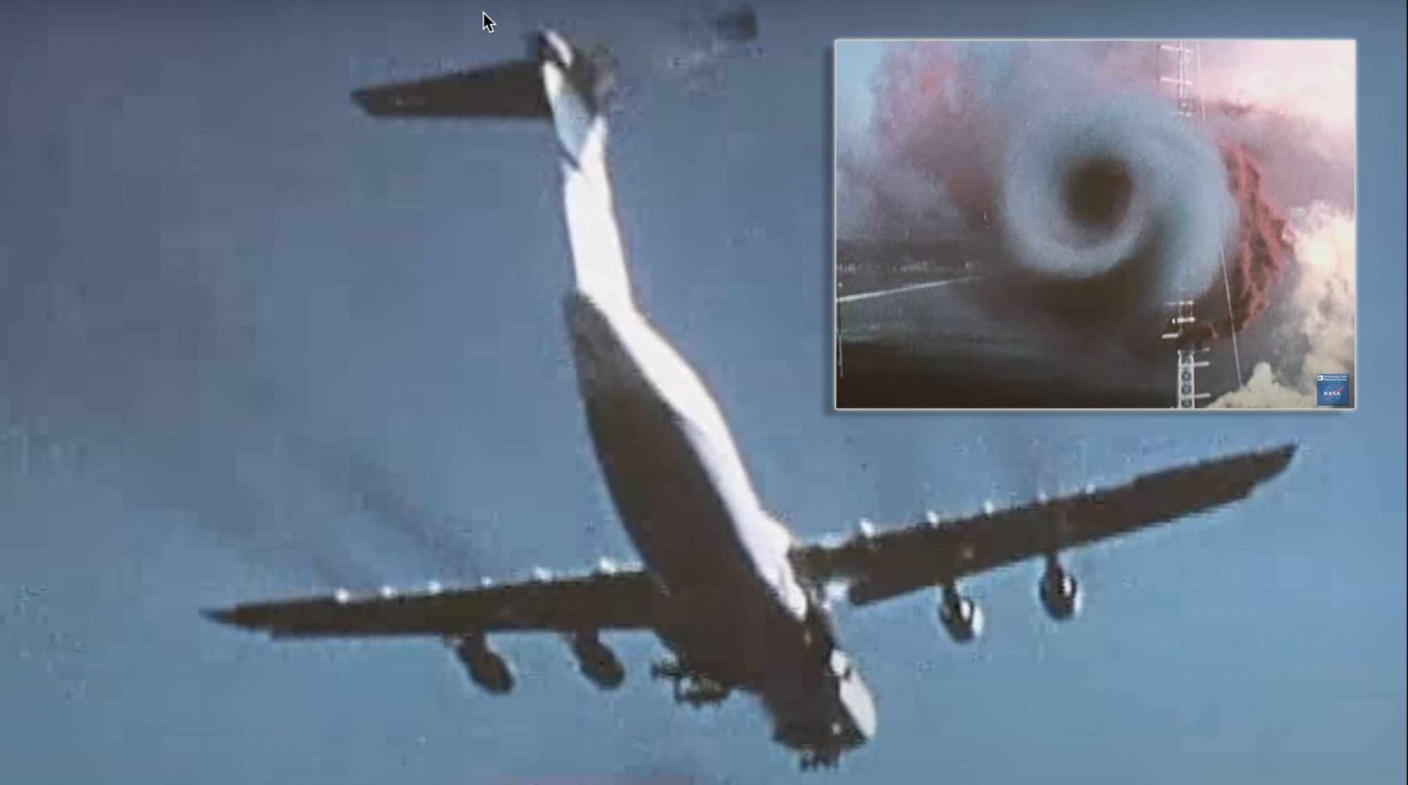 This video shows how NASA studied wingtip vortices using a C-5A Galaxy ...