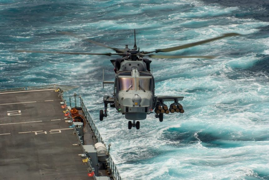 British AW159 Wildcat Complete Martlet And Sea Venom Missile Trials ...