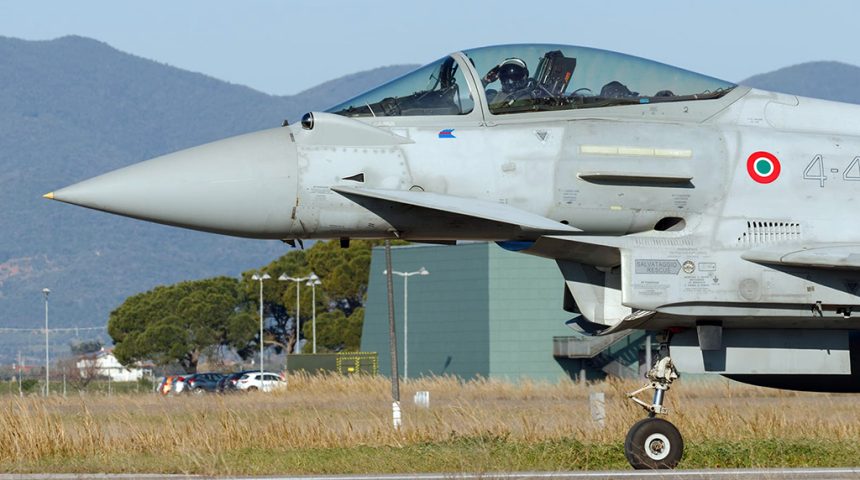 U.S. F-16s And Italian Typhoons Train Together During Emerald Strike ...