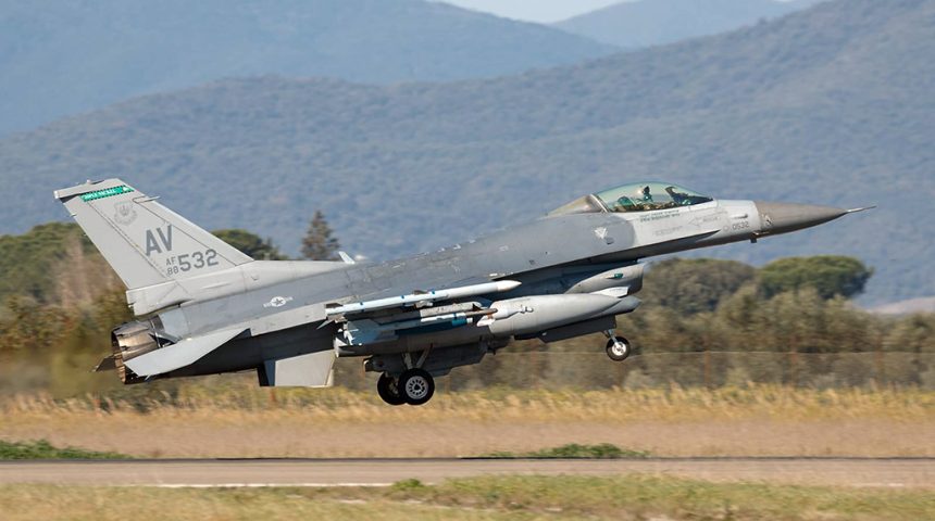 U.S. F-16s And Italian Typhoons Train Together During Emerald Strike ...