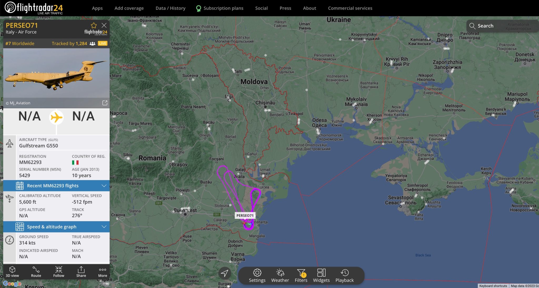 Italian Air Force Quietly Deployed G550 CAEW To Romania As Part Of New ...
