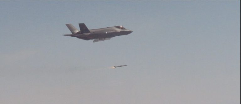 Italian F-35s Test Fired The AIM-120 Missile For The First Time Over ...