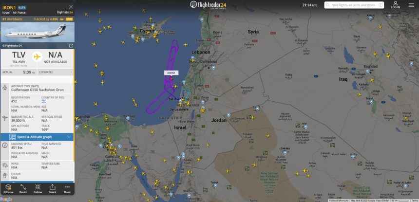 Israel Strikes Hezbollah Infrastructure As IAF G550 Nachshon Oron ...