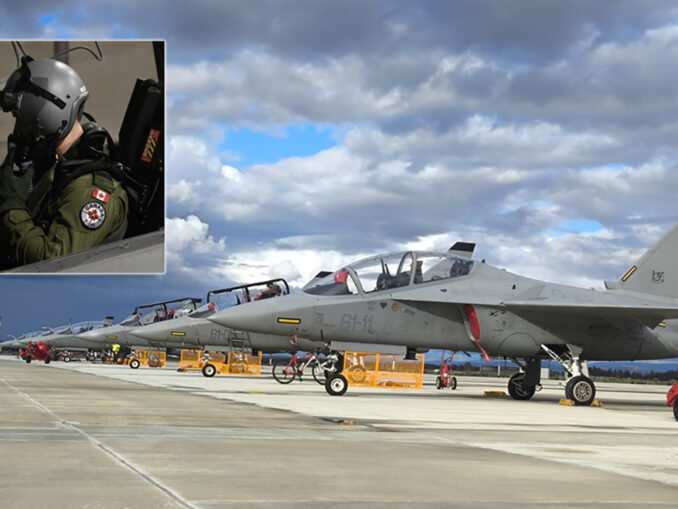 Video Shows RAF Typhoons Performing Rare Triple Formation Take Off ...