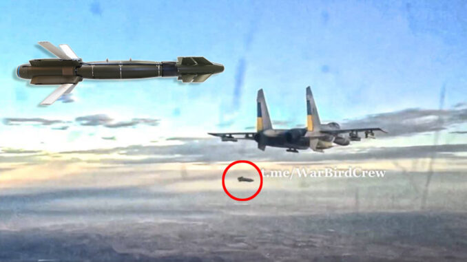 First Footage Of Ukrainian Su-27 Dropping French-supplied AASM Hammer ...