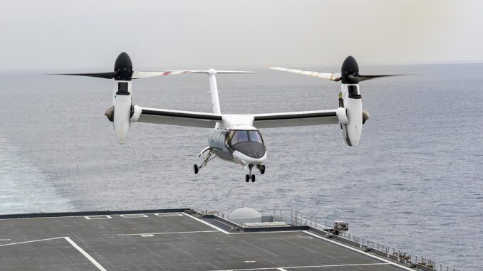 Leonardo AW609 Tilt-Rotor Aircraft Conducts First Trials Aboard Italy's ...