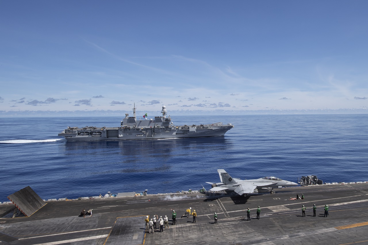 U.S. and Italian Navies Conduct First Multi-Large Deck Event in the ...